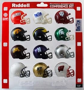 Amazon.com : NCAA Big-10 Conference Pocket Pro Revoultion Mini Football ...