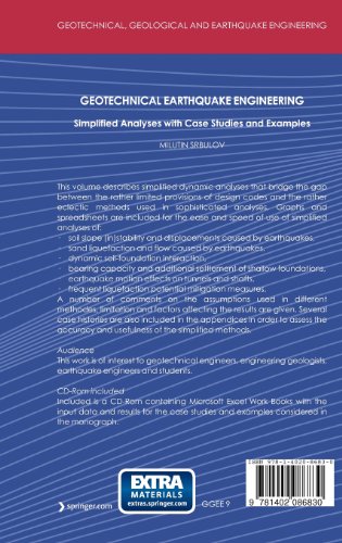 Geotechnical Earthquake Engineering Simplified Analyses With Case ...