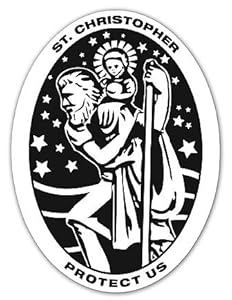 Amazon.com: Religious Gift Travel Protection "The Christ Bearer" Saint ...