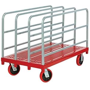 Amazon.com : Heavy Duty Panel/Sheet Cart - Four Uprights - Swivel ...