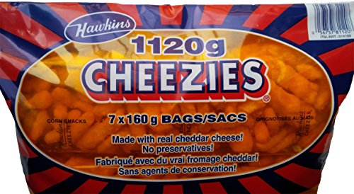 Hawkins Cheezies, 1120 Grams/39.5 Ounces - 7x160 gram Bags Made In ...