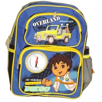 Amazon.com: Go Diego Go Small Backpack Blue/Yellow: Sports & Outdoors