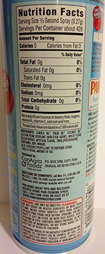 Pam No-Stick Cooking Spray - Happy Baking - With Flour - Net Wt. 5 OZ ...