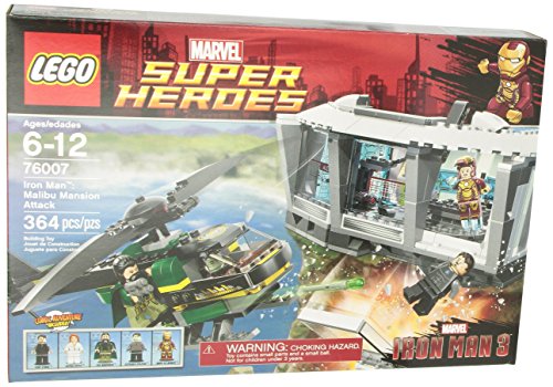 LEGO Super Heroes Iron Man Malibu Mansion Attack (76007) , New, Free ...