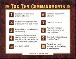 Ten Commandments Catholic Version: Wall Chart Large 20x26 Inches ...
