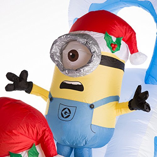 Airblown Inflatable - Minions Naughty or Nice Slide with Kevin, Stuart ...