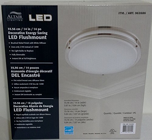 Altair Lighting Outdoor LED Lantern, 950 Lumen LED, Dusk/Dawn, With ...