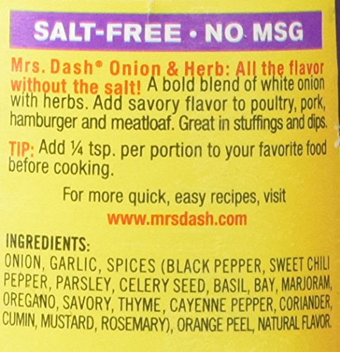 Mrs. Dash Onion & Herb All Natural Seasoning Blend 2.5 oz Food ...