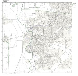 Sacramento Zip Code Map Printable