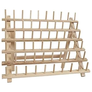 Amazon.com: 60 Spool / Cone Wood Thread Rack - By Threadart - 3 Sizes ...