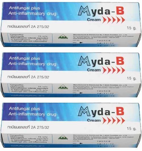 3x15g. Myda-B cream Antifungal plus,Anti-inflammatory из США