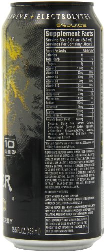 Monster Rehab, Tea + Lemonade + Energy, 15.5 Ounce (Pack of 24) Food ...