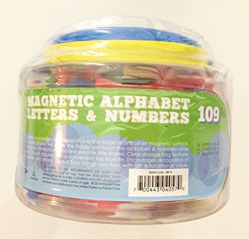 ABC Magnets - 109 Magnetic Alphabet Letters & Numbers With Take Along ...