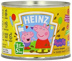 Heinz Peppa Pig Pasta Shapes in Tomato Sauce 205 g (Pack of 12): Amazon ...