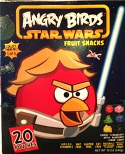 Amazon.com : Angry Birds Star Wars Fruit Snacks, 1 Pound Box = 20 ...
