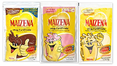 Maizena Beverage Mix Variety Bundle, 1.5-1.6 oz (Pack of 18) includes 6 ...