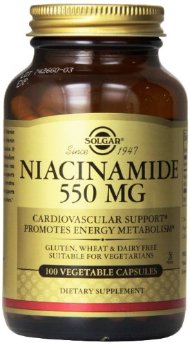 Solgar Niacinamide Vegetable Capsules, 550 mg, 100 Count - Health ...