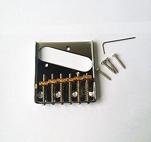Купить TStoy New Chrome 6 Copper Saddle Ashtray Bridge For Telecaster ...