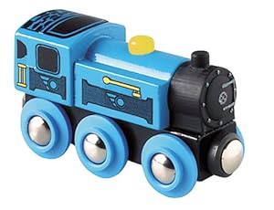 BRIO 33607 Wooden Railway System: Blue Engine: Amazon.co.uk: Toys & Games