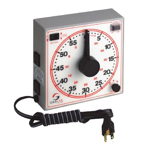 GraLab Model 171 60 Minute General Purpose Timer 7-1 2 Length x 7-1 2 ...