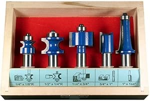 Woodline USA WL-2055 5-Piece Plantation Shutter Set - Router Bits ...