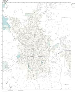 Amazon.com - ZIP Code Wall Map of Spokane, WA ZIP Code Map Laminated ...
