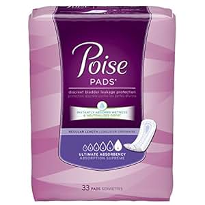 SALE! Poise Ultimate Absorbency Incontinence Pads, Regular Length ...