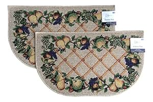 Amazon.com: Set of 2 Fruit Kitchen Slice Rugs 18x30in: Kitchen & Dining
