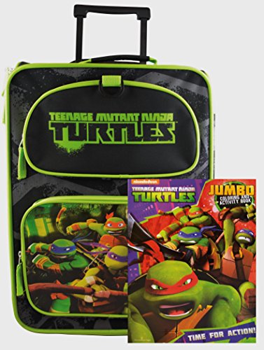 Teenage Mutant Ninja Turtles Deluxe Carry On Luggage W/ Bonus Coloring ...