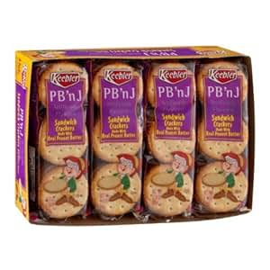 Amazon.com: Keebler Peanut Butter & Jelly Sandwich Crackers- 2 Packs of 8