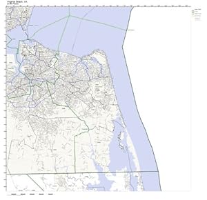 Amazon.com - Virginia Beach, VA ZIP Code Map Not Laminated - Prints
