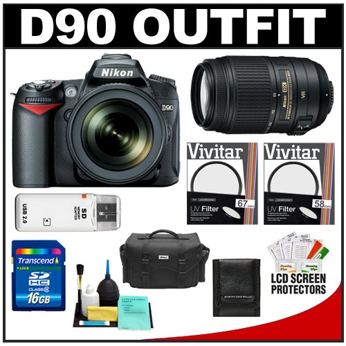 Black Friday Nikon D90 Digital SLR Camera Body & 18-105mm DX VR AF-S ...