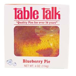 Amazon.com : Table Talk Blueberry Pie, Snack Pies, 4 oz : Grocery ...