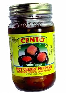 Amazon.com : Cento Hot Cherry Pepper Shooters (Stuffed) 2 / 12 Oz Jars ...