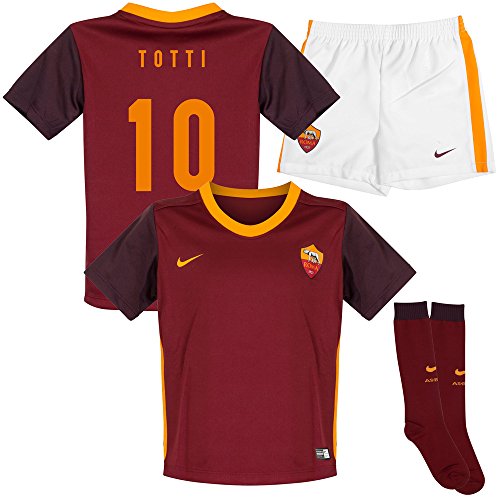 AS Roma Home Totti Little Boys Kit 2015 / 2016 (Fan Style Printing ...