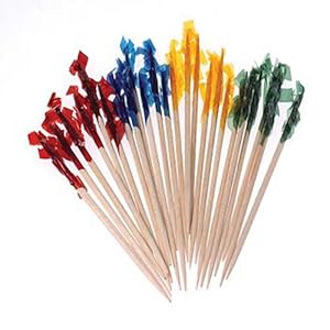 Amazon.com: Lot Of 144 Assorted Color Decorative Sandwich Toothpicks ...