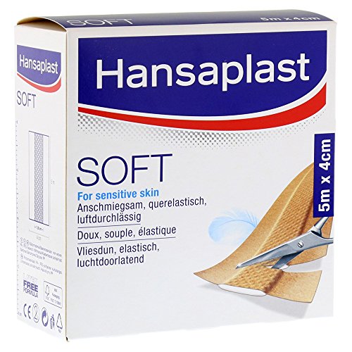 Hansaplast SOFT 5 m x 4 cm Pflasterrolle, 1 St - Verbandmittel-Shop