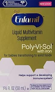 Amazon.com: Enfamil Poly-Vi-Sol Multivitamin Supplement Drops with Iron ...