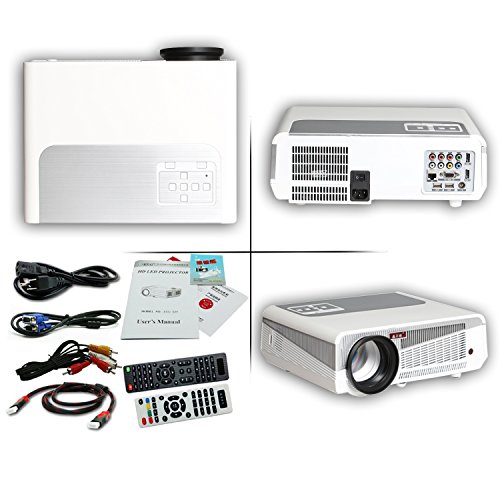 Smart Wifi Android Projector 1080p 3000 Lumen LED LCD Multimedia ...