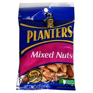 Amazon.com : Planters Mixed Nuts, 3.5-Ounce Bags (Pack of 12) : Grocery ...
