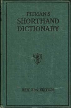 Pitman's Shorthand Dictionary: Amazon.com: Books