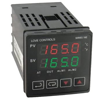 Love®Temperature PID Controller, 16C-3, 1/16th DIN, Single Output ...