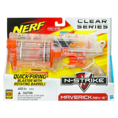 Nerf N-Strike Clear Series: Maverick REV-6 | Nerf N-Strike