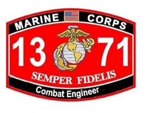 Amazon.com: USMC MOS 1371 Combat Engineer Decal 5.5": Automotive