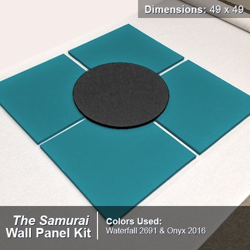 Buy Acoustic Panels - "The Samurai" Kit - 49"x49"x2" - High Absorption ...