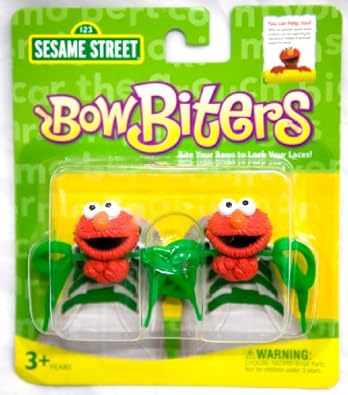 Amazon.com: Elmo Bow Biters Shoe Lace Locks Sesame Street Shoelace: Bow ...