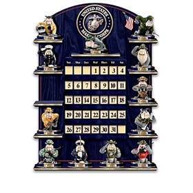 Collectible USMC Perpetual Calendar: USMC Wall Decor | Wall Calendars