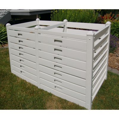 Dura-Trel 179 Gallon Compost Bin - White