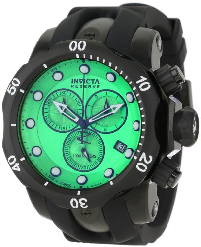 Invicta Men’s 12464 Venom Reserve Chronograph Green Dial Black ...
