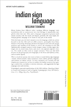 Indian Sign Language (Native American): William Tomkins: 0800759220298 ...